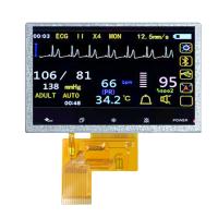 Quality IPS Type 5 Inch TFT LCD Display 800×480 Resolution High Contrast Ratio for sale