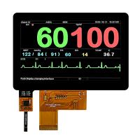 Quality 800*480 5inch LCD TFT Touch Screen Display Module With 350nits for sale