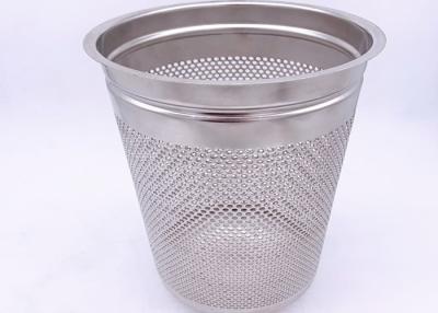 China Cesta perforada del filtro del metal del agujero redondo para el filtro de limpieza en venta