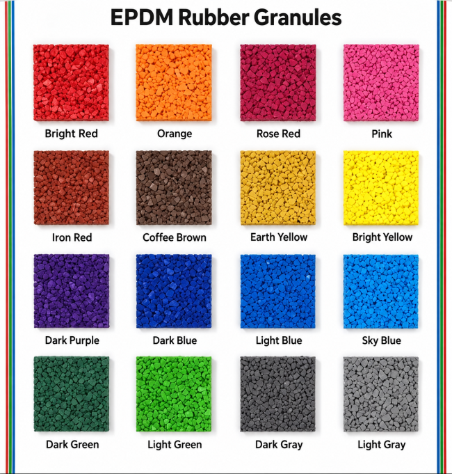 EPDM rubber running track surface system