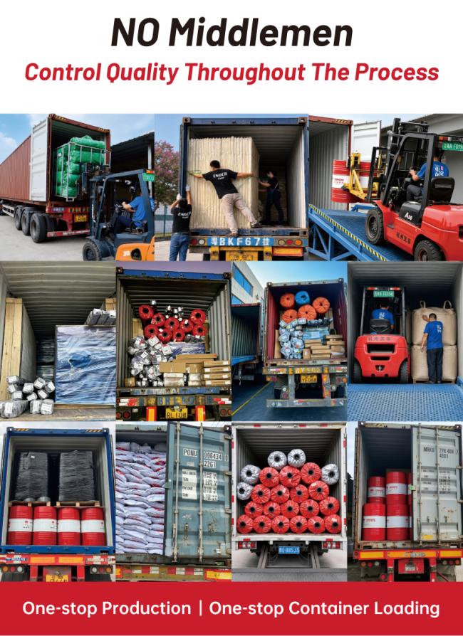 Artificial grass factory supply and container loading