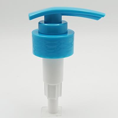 China Cabeça plástica azul da bomba da prova do escape para a garrafa cosmética líquida à venda