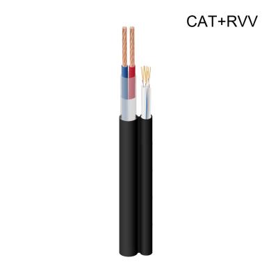 Cina Cavo ibrido di CC del cavo elettrico del cavo a fibre ottiche del rame di CAT5E RVV in vendita