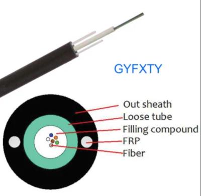 中国 2FRP強さメンバーの屋外の光ファイバケーブルGYFXTYとの4f 6f 8f 12f 販売のため