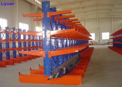 Cina Stoccaggio materiale del magazzino del singolo doppio dello scaffale legname a mensola strutturale laterale del tubo in vendita