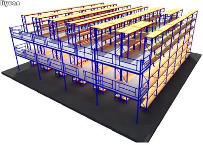 Cina La struttura d'acciaio multilivelli del mezzanino della polvere del sistema rivestito di racking accantona gli scaffali in vendita