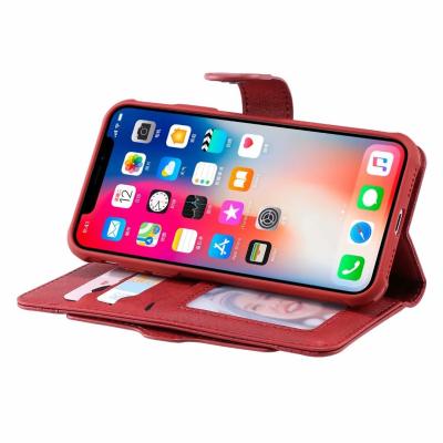 China Multifunction Removable iPhone Leather Wallet Case with Card Slot, Phone Case for iPhone 6, iPhone 7 for sale