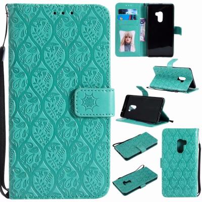 China Xiaomi Mix2 Leather Protective Case with Flower Embossed Pattern for sale