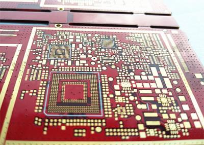Cina Bordo a più strati del PWB Soldermask 2layer 2oz dell'oro rosso materiale di immersione di HAL FR-4 in vendita