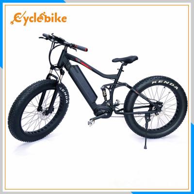Cina bici grassa elettrica della metà di di azionamento di 48V 500w del motore gomma di Kenda con la batteria al litio di 36v 10.4ah Samsung in vendita