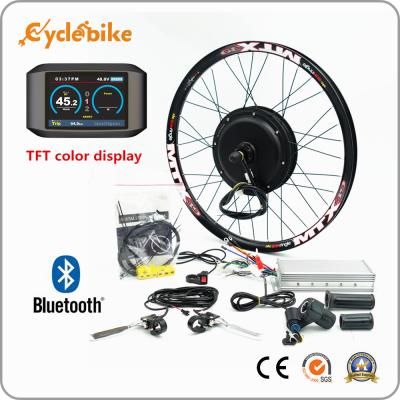 Cina 48V / corredo elettrico della bici del motore del hub di 72v 3KW, ruota posteriore del freno a disco di TFT LCD in vendita