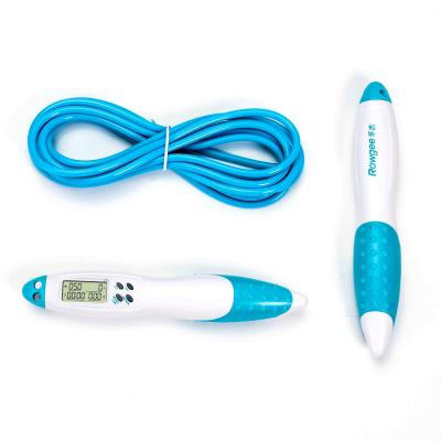 China Cuerdas de salto de acondicionamiento físico azul unisex para el hogar Cuerdas de salto de acondicionamiento físico con velocidad de rodamiento ajustable JP-100 en venta