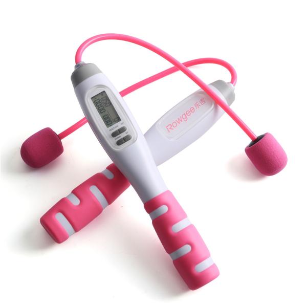 Quality OEM Cordless Digital Jump Rope Calories Calculation Battery Operated Skipping for sale
