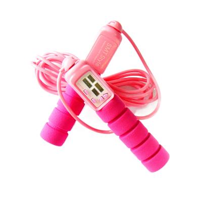 China Fitness-Sprungseil 18500 mm Rosa Gewichtslagerung Aerobic Sprungseil für Frauen Anwendbares Szenen-Gymnasium zu verkaufen