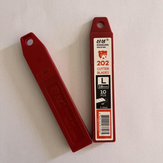 SINSEUNG 18mm Cutter Blades - Silver SK2 High Carbon Steel Blades