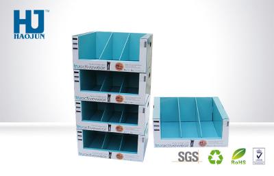 China Vernissend Het Tafelbladdocument van Kleurendruksnacks Vouwbare de Tribune van de Kartonvertoning Te koop