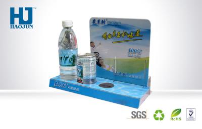 China Espectador de pie plegable de la caja de presentación de la cartulina del POP para el agua pura que hace publicidad de la asamblea fácil en venta