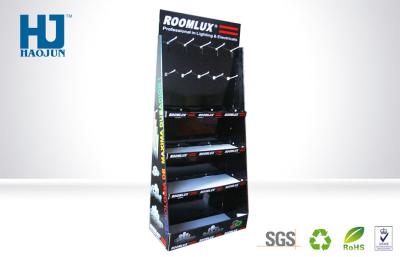 Cina Scaffale di esposizione elettronico della carta di Roomlux ecologico con il gancio di plastica in vendita