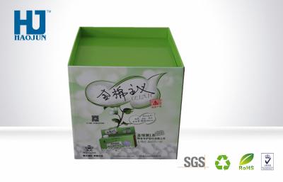 China Douane die de Promotiebak van de Golfkarton Vierkante Stortplaats voor Katoenen Stootkussens adverteren Te koop