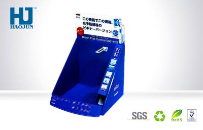 China Color contrario acanalado de la caja de presentación de la cartulina 4 con los ganchos en venta