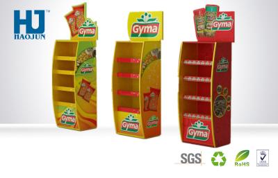 Китай Горячая продажа подгоняла 4 гофрированную полами выставочную витрину паллета картона для еды продается