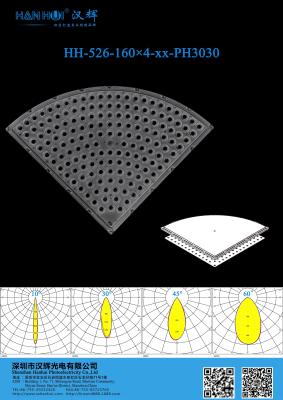 640pcs 3030 LED PC 재료 10°/30°/45°/60°/90° 사용 가능 고전력 LED 렌즈 경기장 조명을 위한 높은 송출력