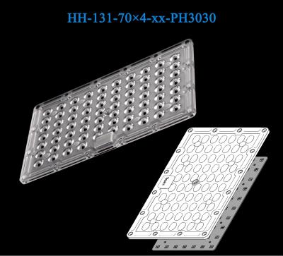 China 280 Pcs 3030 EDs 283.3*181mm Size Water-resistance High Performance Area Lighting Lens for sale
