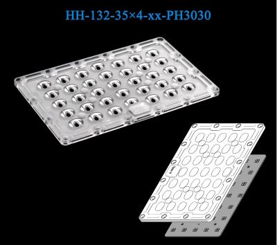 China 140pcs 3030 Light Sources High Transmittance Waterproof  PC Material Street&Flood Lighting Lens for sale