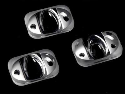 China 23×16 mm 4-Lens Optic Module for 3030 LEDs | T2 Beam Lens for Road and Street Lighting for sale