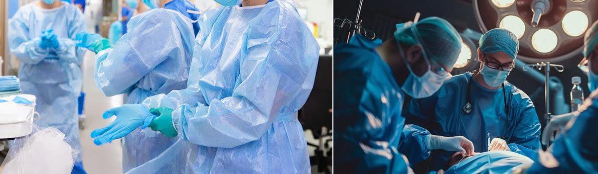 Hospital surgical gown