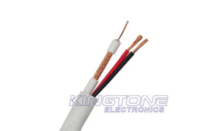RG59 Micro CCTV Coaxial Cable 95% CCA Braiding + 2 × 0.75mm2 Siamese Cable