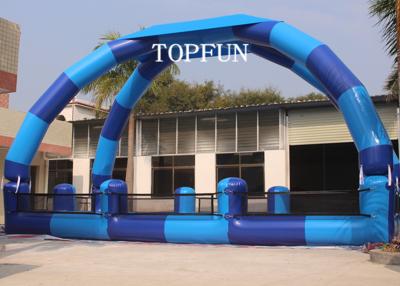 Κίνα Μπλε πισίνες παιδιών PVC, συγκολλημένες με θερμότητα διογκώσιμες πισίνες 0.9 χιλ. προς πώληση