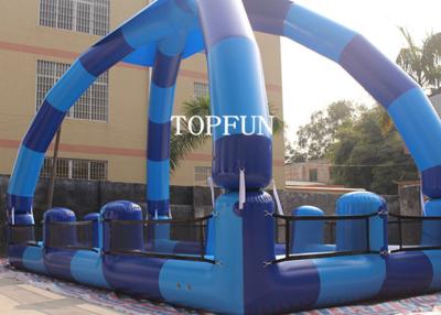 Κίνα Μπλε πισίνες παιδιών PVC, συγκολλημένες με θερμότητα διογκώσιμες πισίνες 0.9 χιλ. προς πώληση