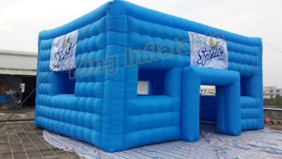 중국 임대료를 위한 파란 색깔을 가진 0.4mm PVC 물자 팽창식 Tabernacle 판매용