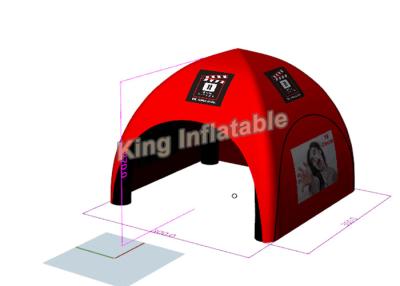 China Iglú inflable rojo para la exposición, carpa inflable de la tienda del acontecimiento del PVC Tarpauline en venta