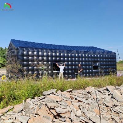 중국 상업용 LED 블랙 디스코 조명 모바일 나이트 클럽 텐트 팽창 큐브 파티 텐트 팽창 나이트 클럽 판매용