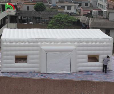 China Tiendas de eventos inflables al aire libre con luz LED Tienda de bodas inflables blancas Tienda de fiesta de cubo inflables en venta