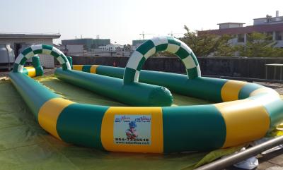 China Outdoor Inflatable Go Kart Race Track Attractive Inflatable Race Track for Bumper Cars for sale