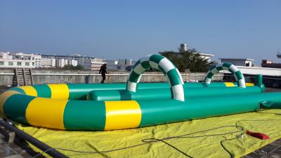 China Outdoor Inflatable Go Kart Race Track Attractive Inflatable Race Track for Bumper Cars for sale
