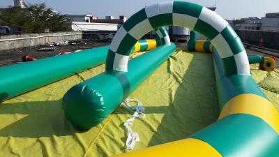 China Outdoor Inflatable Go Kart Race Track Attractive Inflatable Race Track for Bumper Cars for sale