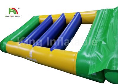 Chine D'air parcs aquatiques gonflables de flottement combinés verts colorés fortement pour la mer de plage 12 mois de garantie à vendre