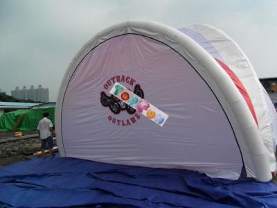 중국 6M PVC 완벽한 구조 관 벽을 가진 팽창식 사건 거미 천막 판매용