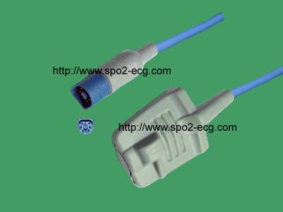 中国 Philips/HP M1190A、M1191A、M1192A、M1193A - spo2センサー、HP 8ピンのgrap/Buleの大人指クリップ 販売のため