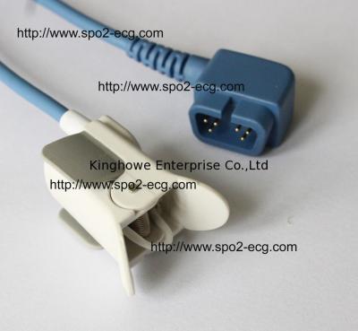 China Tipo conector do sensor 3 do dedo do oxigênio do monitor da frequência cardíaca de Pin dos materiais 6 à venda