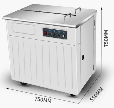 China Máquina semiautomática de sujeción para embalaje de cartón de papel y cinta de PP en venta