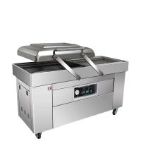 Quality Commercial Automatic Frozen Vegetable Vacuum Sealing Machine with Double Chambers for sale