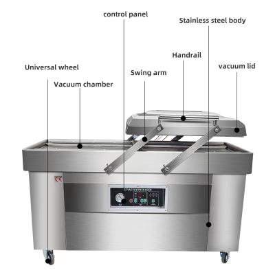 Commercial Automatic Frozen Vegetable Vacuum Sealing Machine with Double