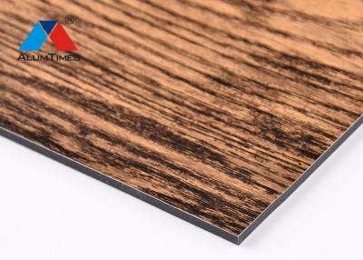 Cina Il colore di legno PVDF ha ricoperto la garanzia all'aperto a prova di fuoco per 20 anni in vendita
