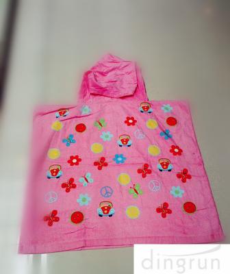China Van het de Ponchostrand van de Kinderen van het beeldverhaalontwerp van de de Handdoeken100% Machine het Wasbare Katoen Te koop
