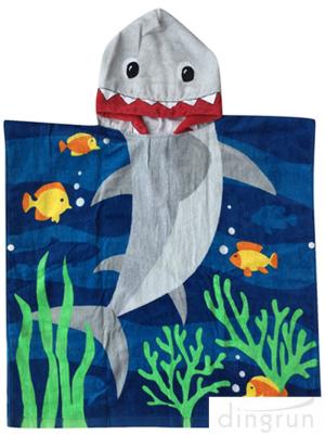 China 60 X 120cm van het Strandhanddoeken van de Kinderen ‚S Poncho het Zachte Gevoel met Katoenen Materiaal Te koop